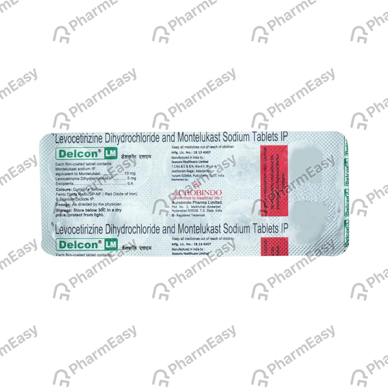 Delcon Lm Strip Of 10 Tablets: Uses, Side Effects, Price & Dosage ...