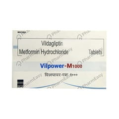Buy Vilpower M 1000mg Tablet 10'S Online at Flat 18% OFF* | PharmEasy
