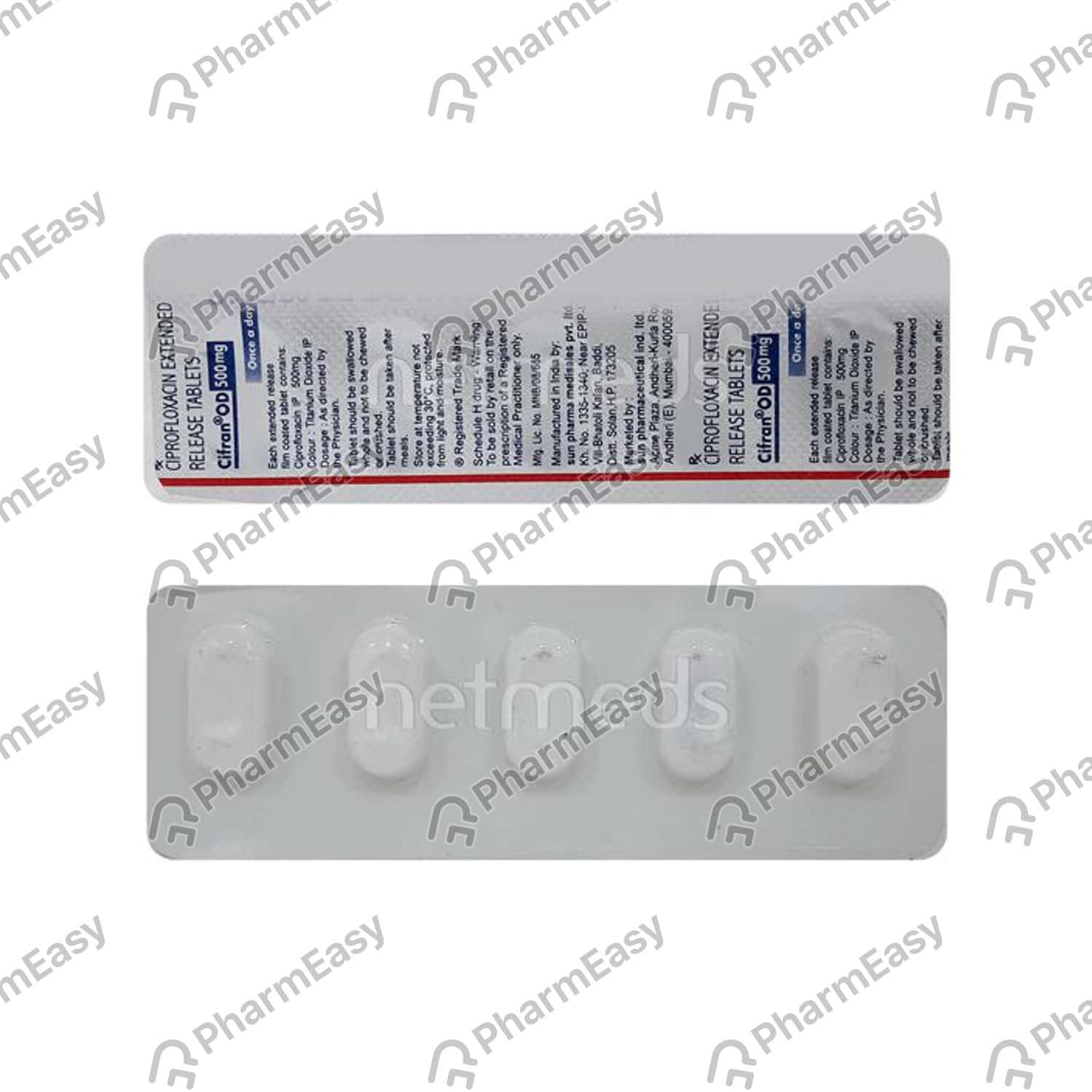 Cifran Od 500 MG Tablet (10): Uses, Side Effects, Price & Dosage ...