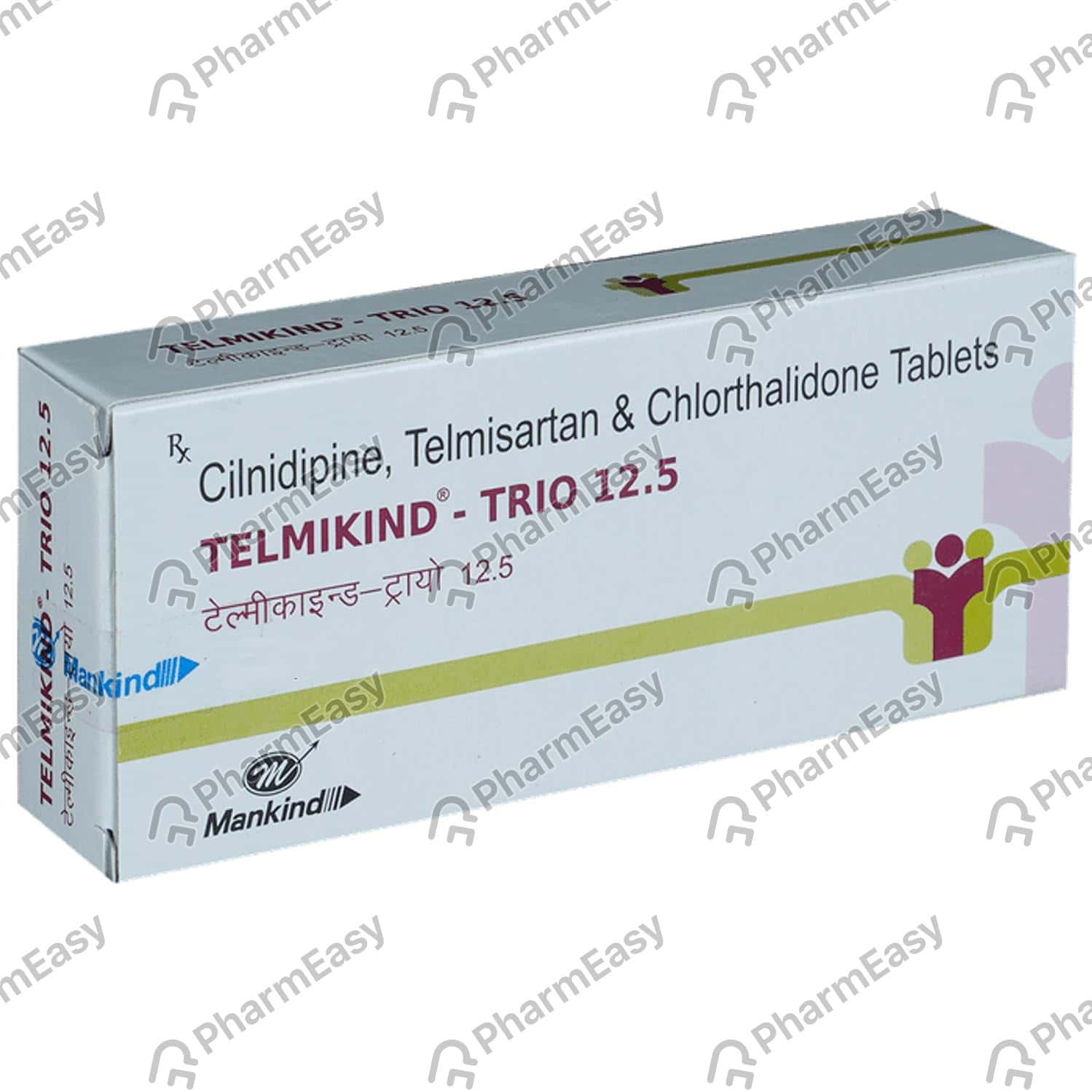Telmikind Trio 12.5mg Strip Of 10 Tablets: Uses, Side Effects, Price ...