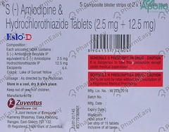 Eslo D Strip Of 15 Tablets: Uses, Side Effects, Price & Dosage | PharmEasy