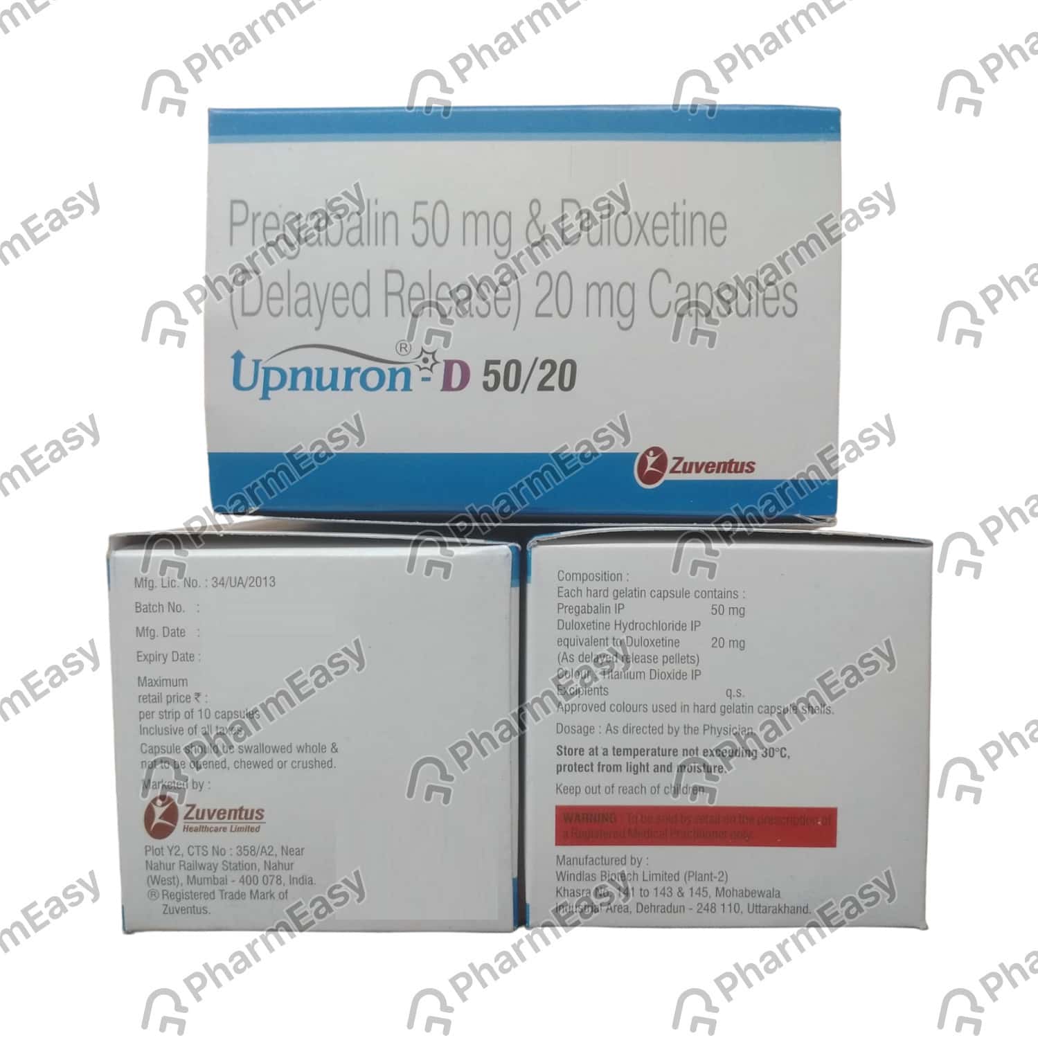 Upnuron D 50/20mg Strip Of 10 Capsules: Uses, Side Effects, Price ...
