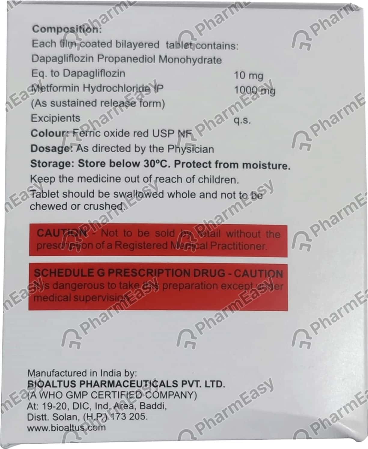 Buy Dapaclan M 1000mg Strip Of 15 Tablets Online at Flat 15% OFF | PharmEasy