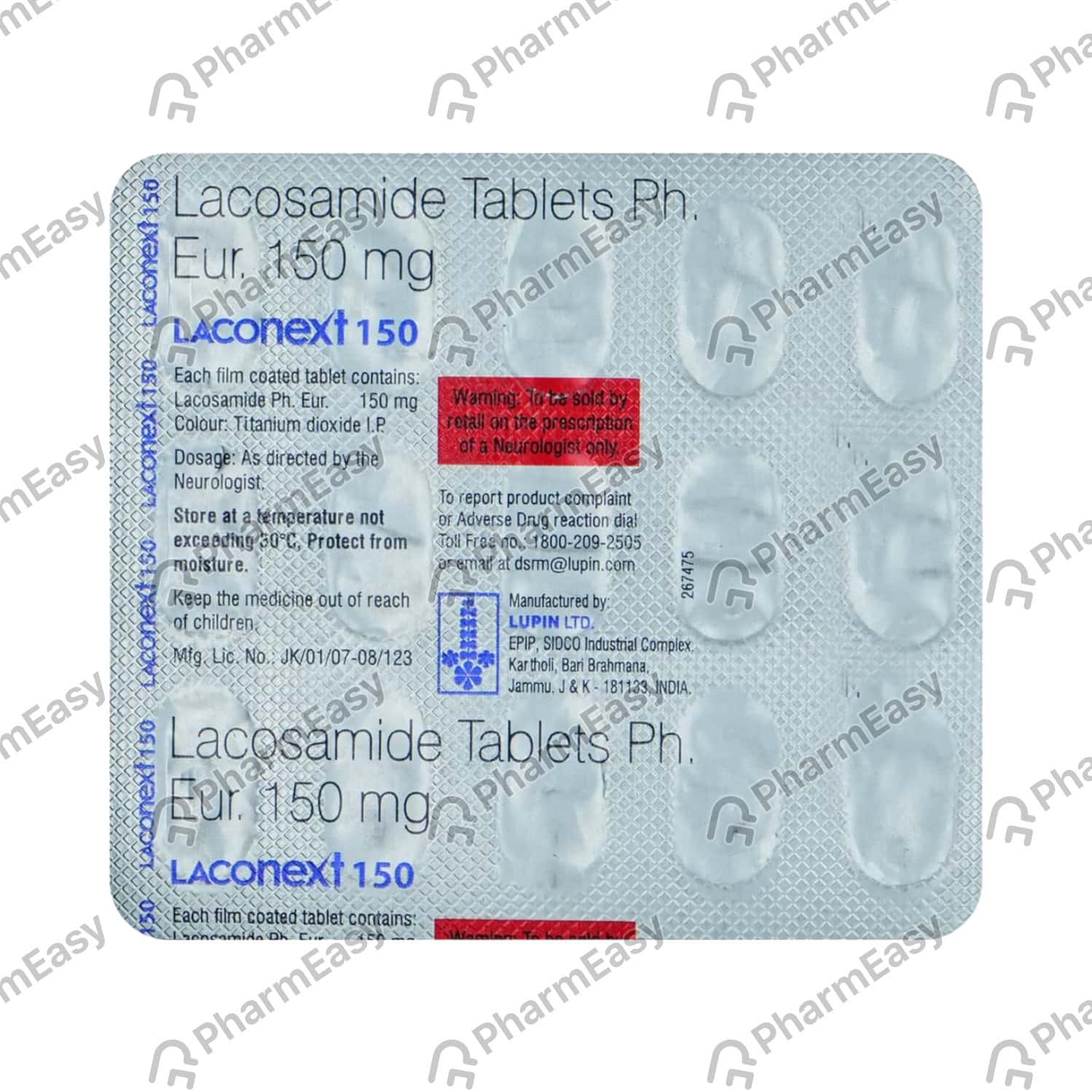 Laconext 150 MG Tablet (15): Uses, Side Effects, Price & Dosage | PharmEasy
