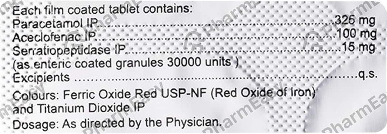 Enzoflam Sp Strip Of 10 Tablets: Uses, Side Effects, Price & Dosage ...