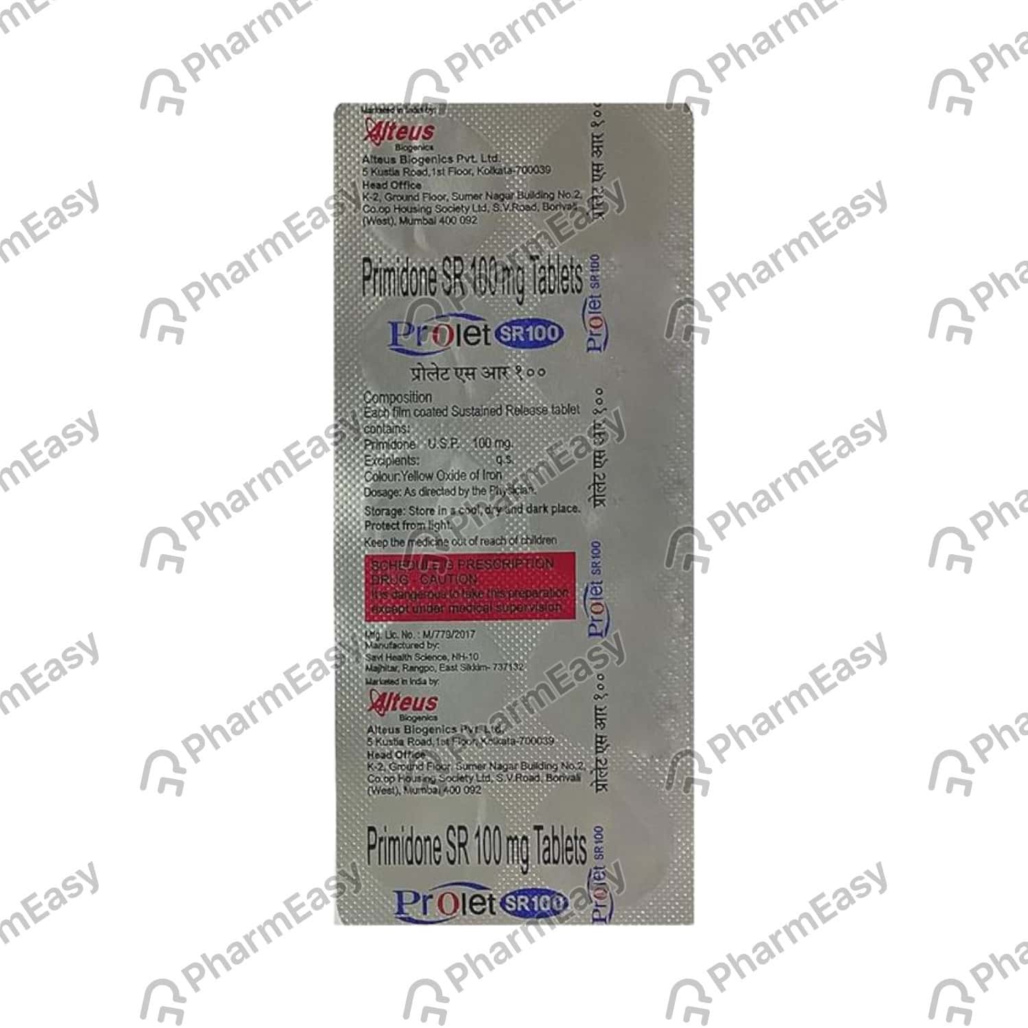 Buy Prolet Sr 100 MG Tablet (10) Online at Flat 15% OFF | PharmEasy