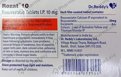 Rozat 10 MG Tablet (15): Uses, Side Effects, Price & Dosage | PharmEasy