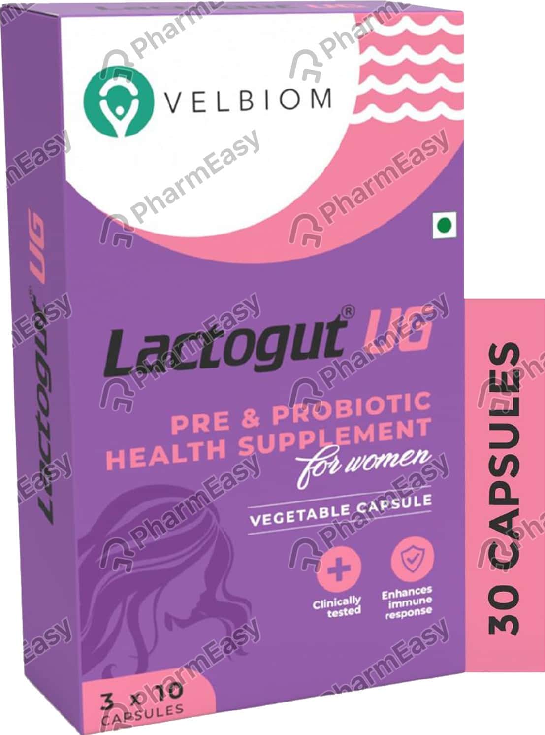 Lactogut Ug 10 BILLION CFU Capsule (10): Uses, Side Effects, Price ...