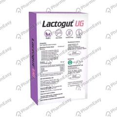 Lactogut Ug 10 BILLION CFU Capsule (10): Uses, Side Effects, Price ...
