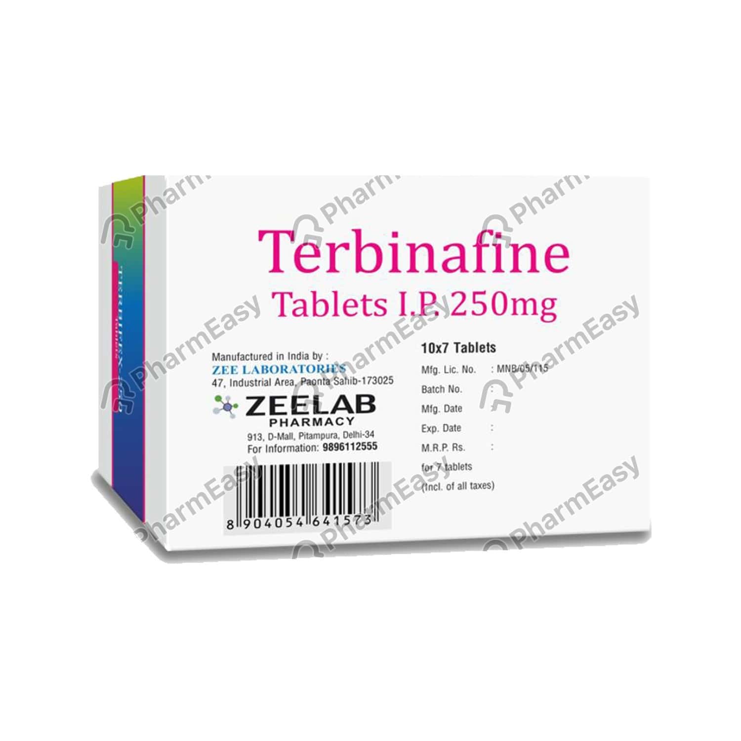 Terbifex 250 MG Tablet (7): Uses, Side Effects, Price, Dosage ...