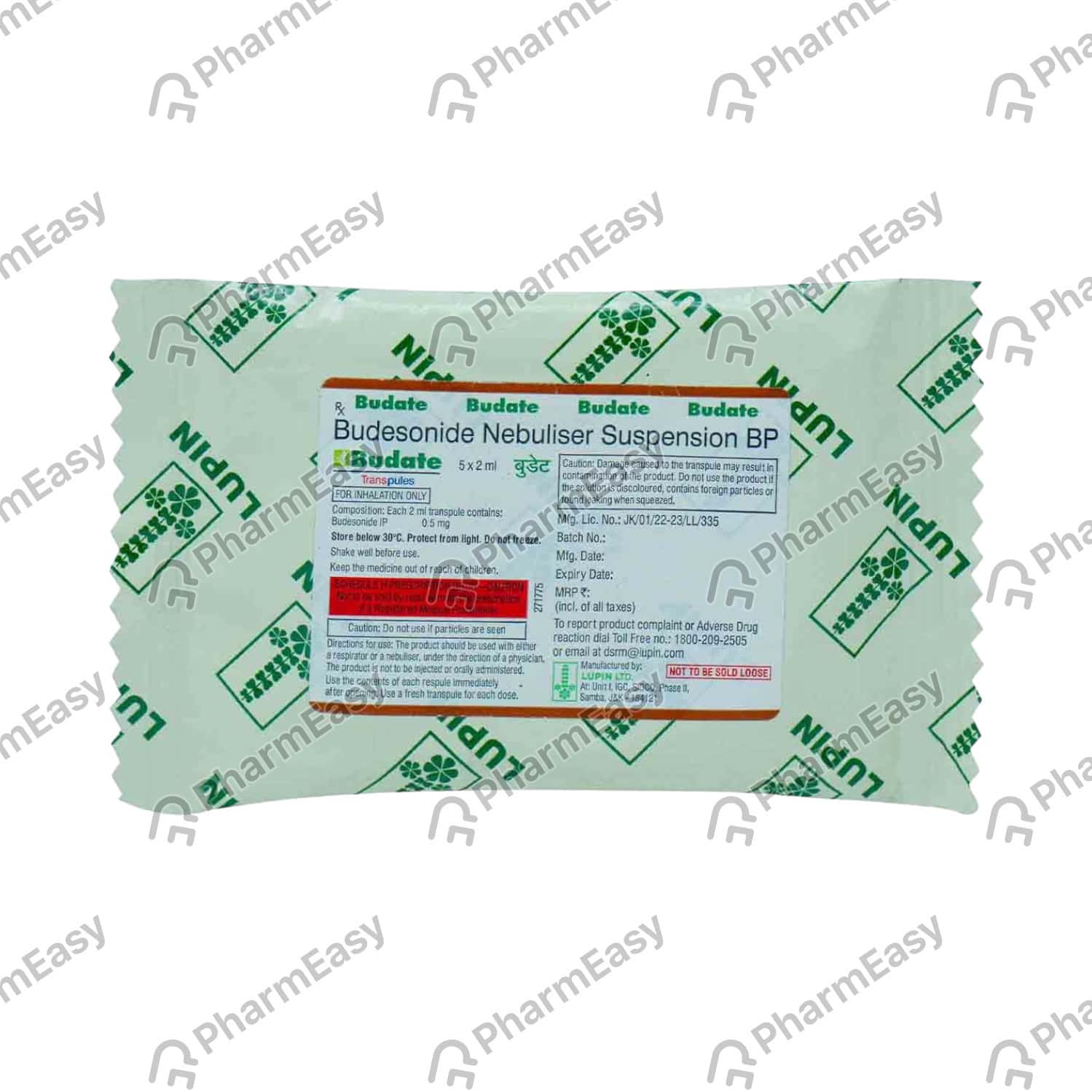 Budate 0.5 MG Transpule (2): Uses, Side Effects, Price & Dosage | PharmEasy