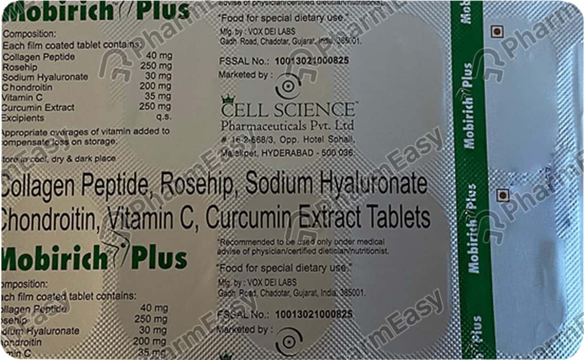 Buy Mobirich Plus Strip Of 10 Tablets Online at Flat 15% OFF | PharmEasy