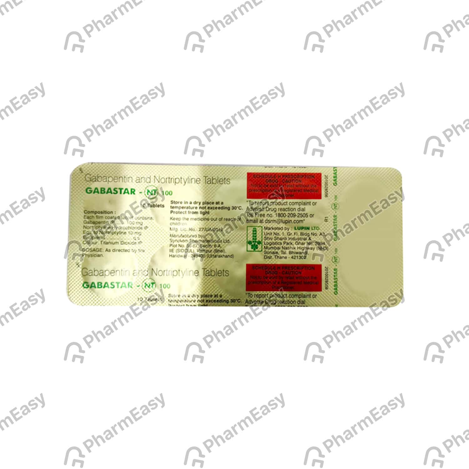 Gabajust Nt 100/10mg Strip Of 15 Tablets: Uses, Side Effects, Price ...