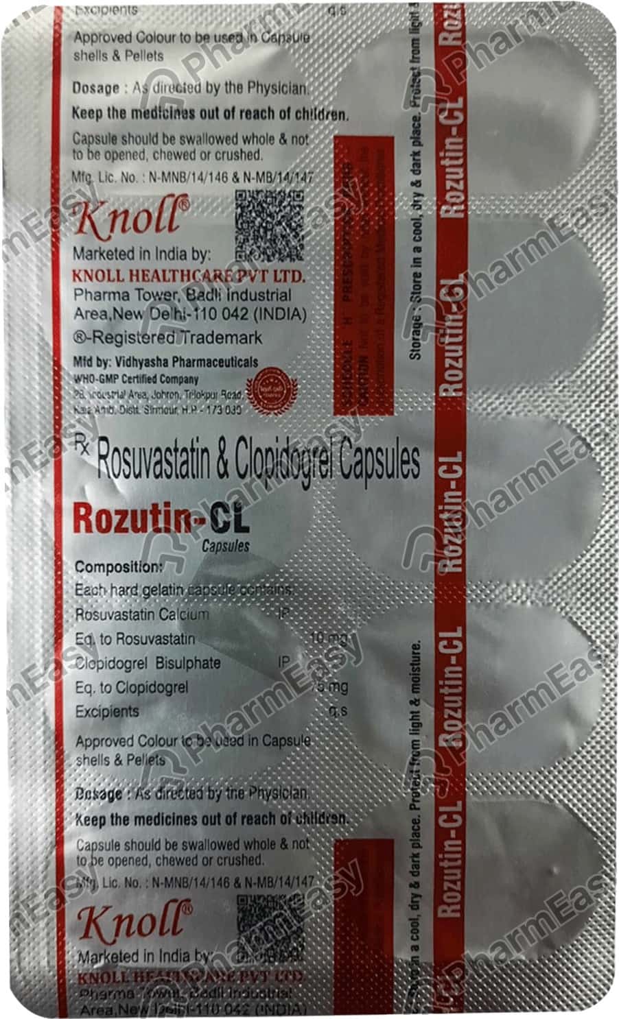 Rozutin Cl Strip Of 10 Capsules: Uses, Side Effects, Price & Dosage ...