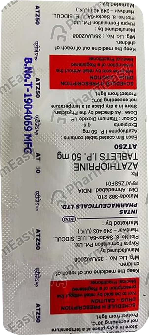 Atz 50 MG Tablet (10): Uses, Side Effects, Price & Dosage | PharmEasy