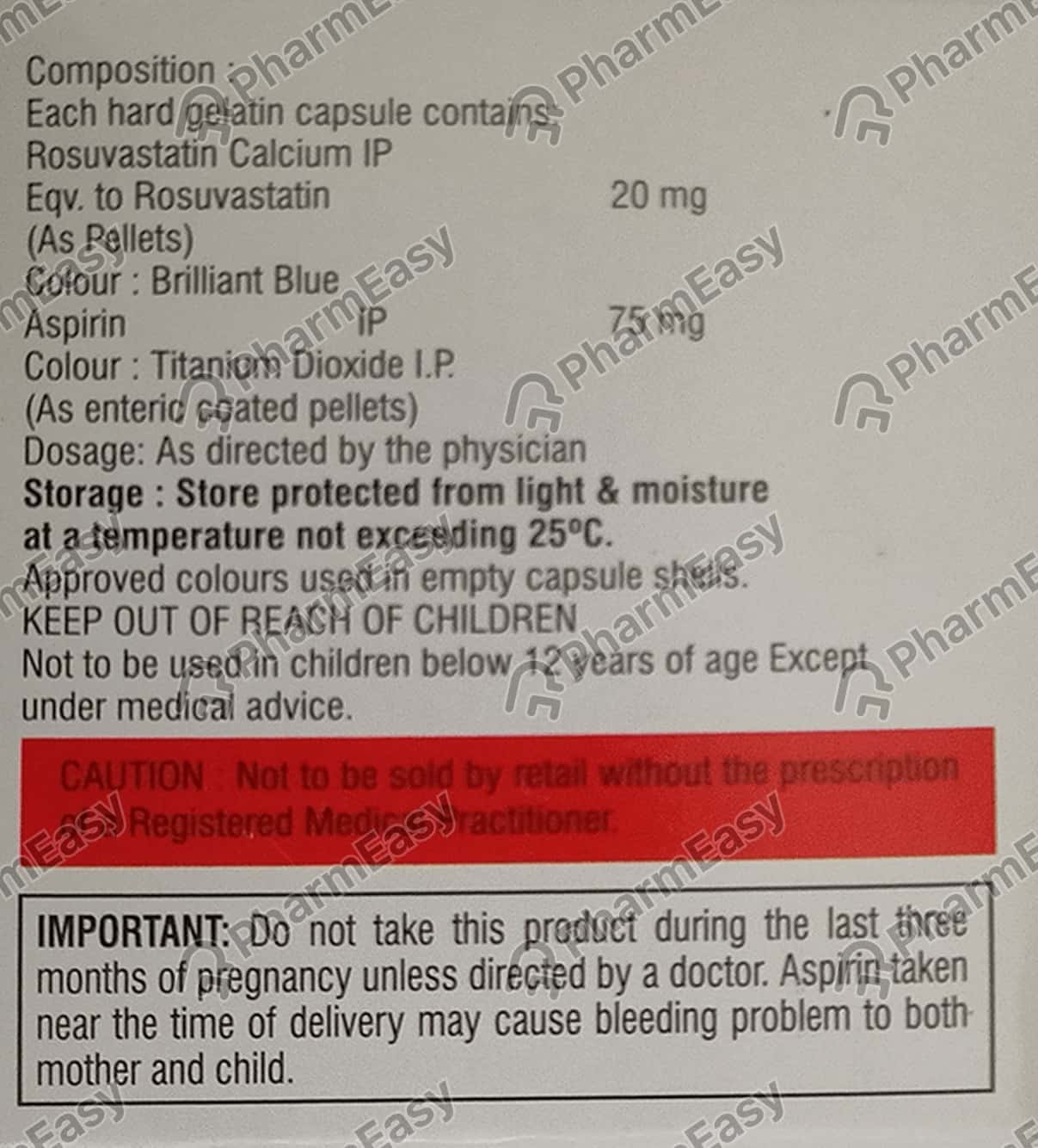 Crevast A 20/75mg Strip Of 10 Capsules: Uses, Side Effects, Price ...