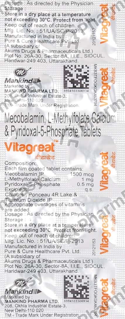 Folineo Mb Tablet: Uses, Side Effects, Price, Dosage & Composition ...