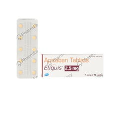 Eliquis 2.5 MG Tablet (10) - Uses, Side Effects, Dosage, Composition ...