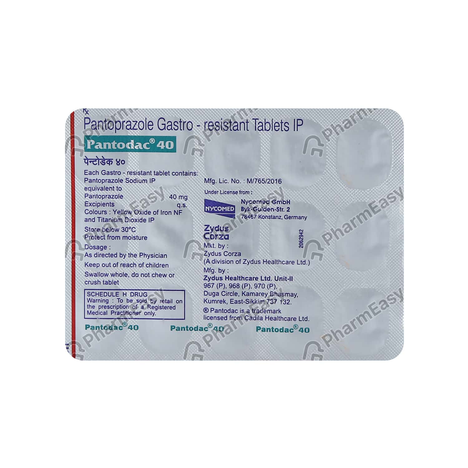 Pantodac 40 MG Tablet (15) - Uses, Side Effects, Dosage, Composition ...