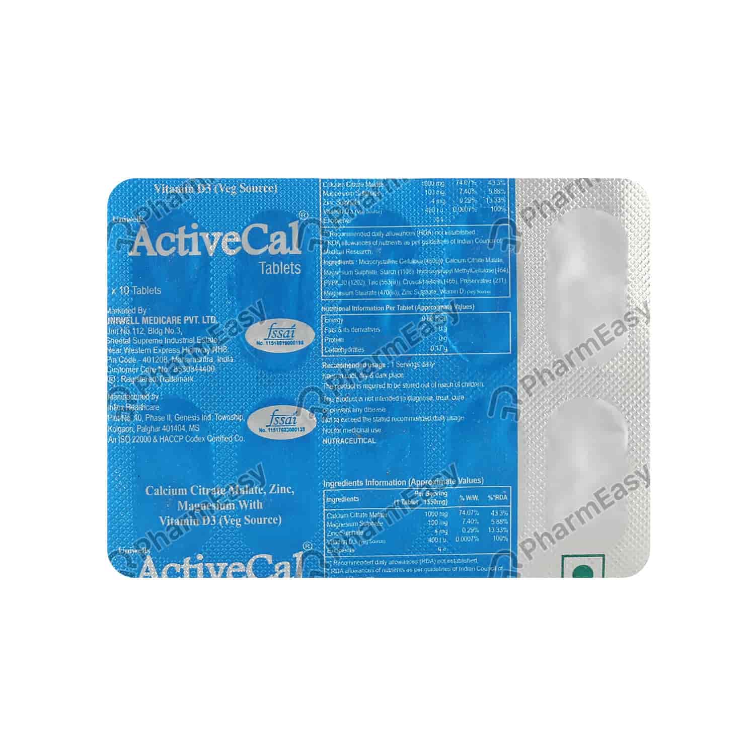 Buy Activecal Tablet Online at Flat 18% OFF* | PharmEasy