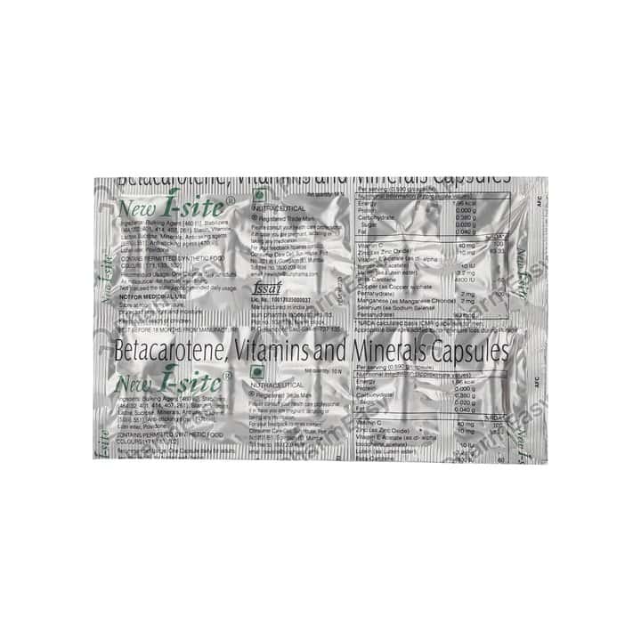 Buy NEW I SITE STRIP OF 10 CAPSULES Online & Get Upto 60% OFF at PharmEasy