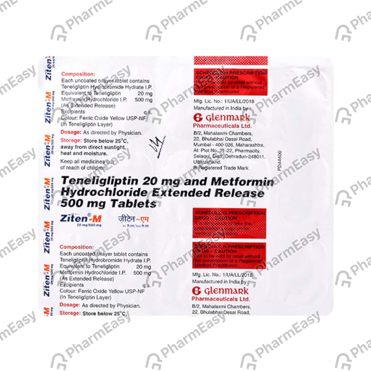 Buy Ziten M 20/500mg Strip Of 10 Tablets Online at Flat 15% OFF | PharmEasy
