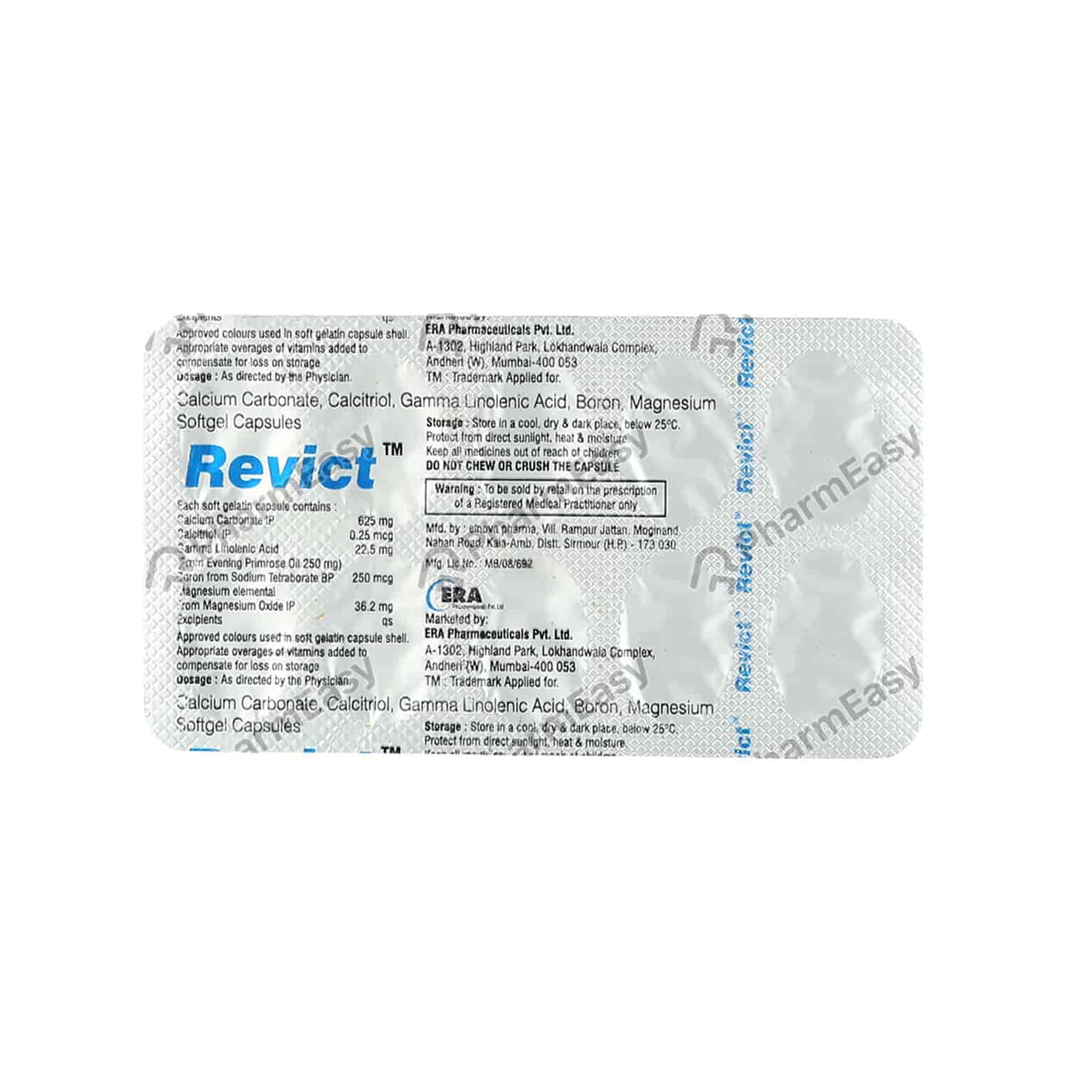 Buy Revict Strip Of 10 Capsules Online at Flat 18% OFF* | PharmEasy