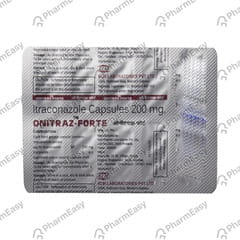 Onitraz Forte 200 MG Capsule (4): Uses, Side Effects, Price & Dosage ...