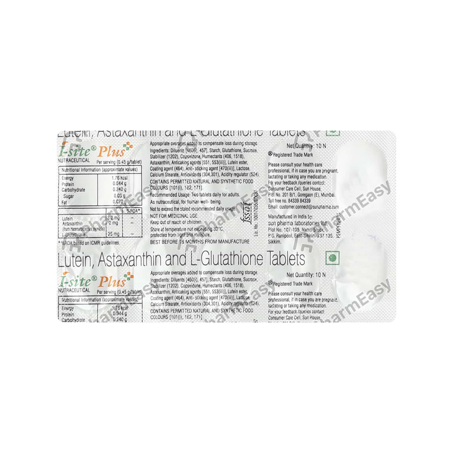 Buy I SITE PLUS TAB'S 10'S Online & Get Upto 60% OFF at PharmEasy