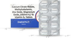 Jupical K2 7 Strip Of 10 Tablets: Uses, Side Effects, Price & Dosage | PharmEasy