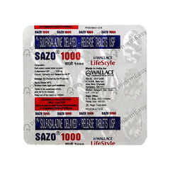 Buy Sazo 1 G Tablet (15) Online at Flat 18% OFF* | PharmEasy