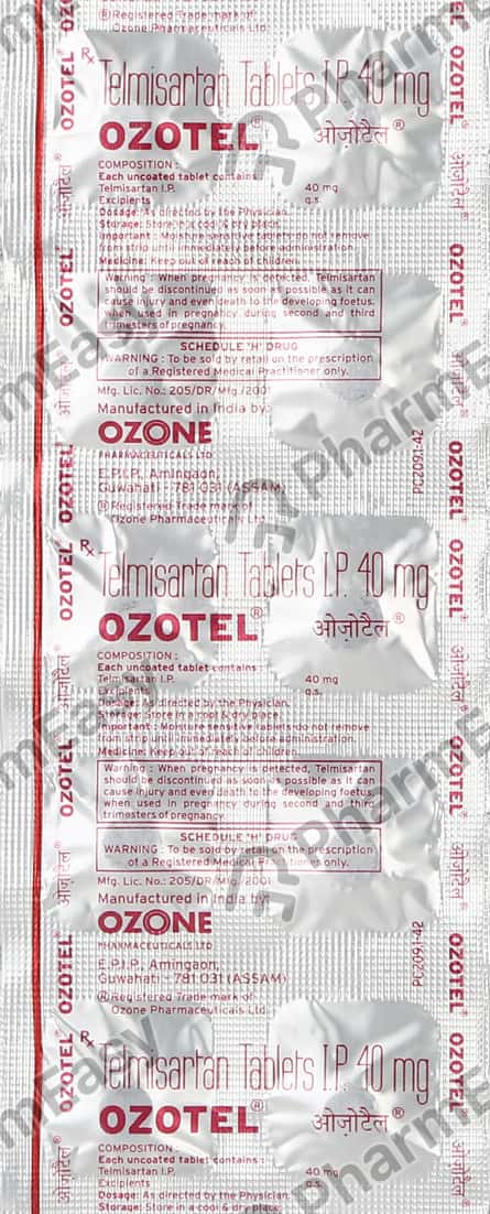 Ozotel 40 MG Tablet (10): Uses, Side Effects, Price & Dosage | PharmEasy