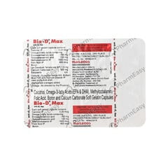 Buy Bio D3 Max Strip Of 10 Capsules Online & Save Up to 24% at PharmEasy