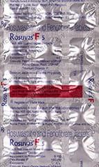 Rosuvas F 5mg Strip Of 15 Tablets: Uses, Side Effects, Price & Dosage ...