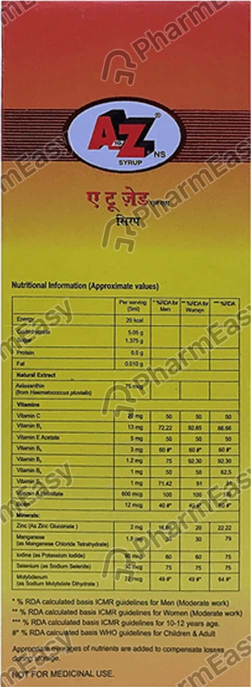 Buy A To Z Ns Syrup 200ml Online At Flat 15 OFF PharmEasy