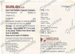 Sun D3 60k Capsule: Uses, Side-effects, Price, Dosage & More Info ...