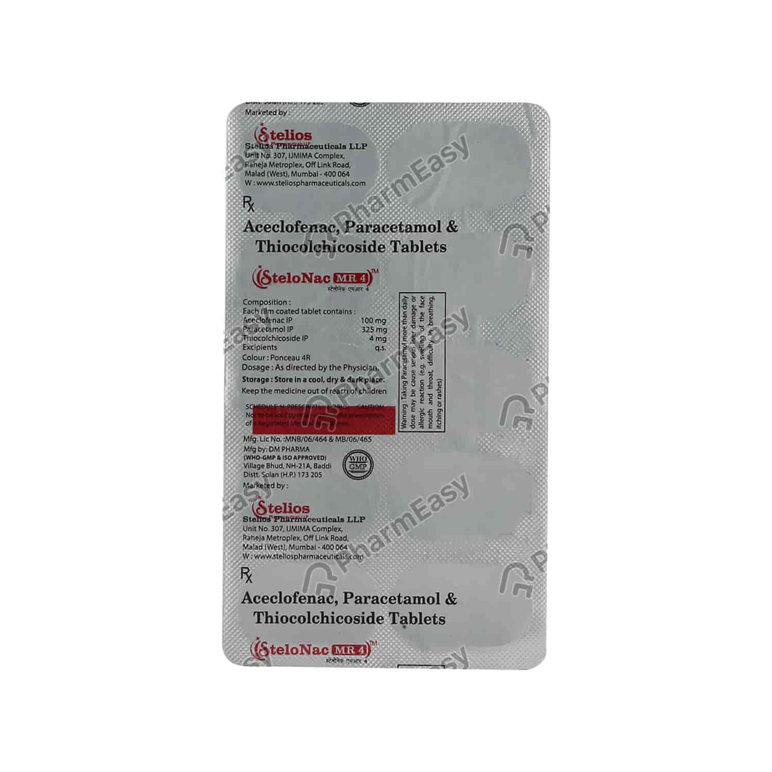 Stelonac Mr 4mg Tab 10'S - Uses, Side Effects, Dosage, Composition ...