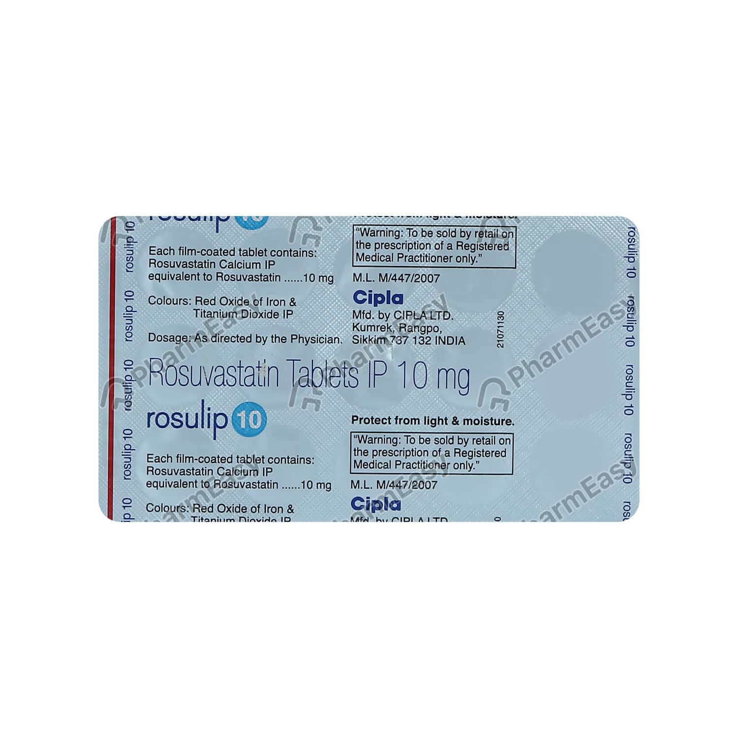 Rosulip 10mg Tab 15'S - Uses, Side Effects, Dosage, Composition & Price ...