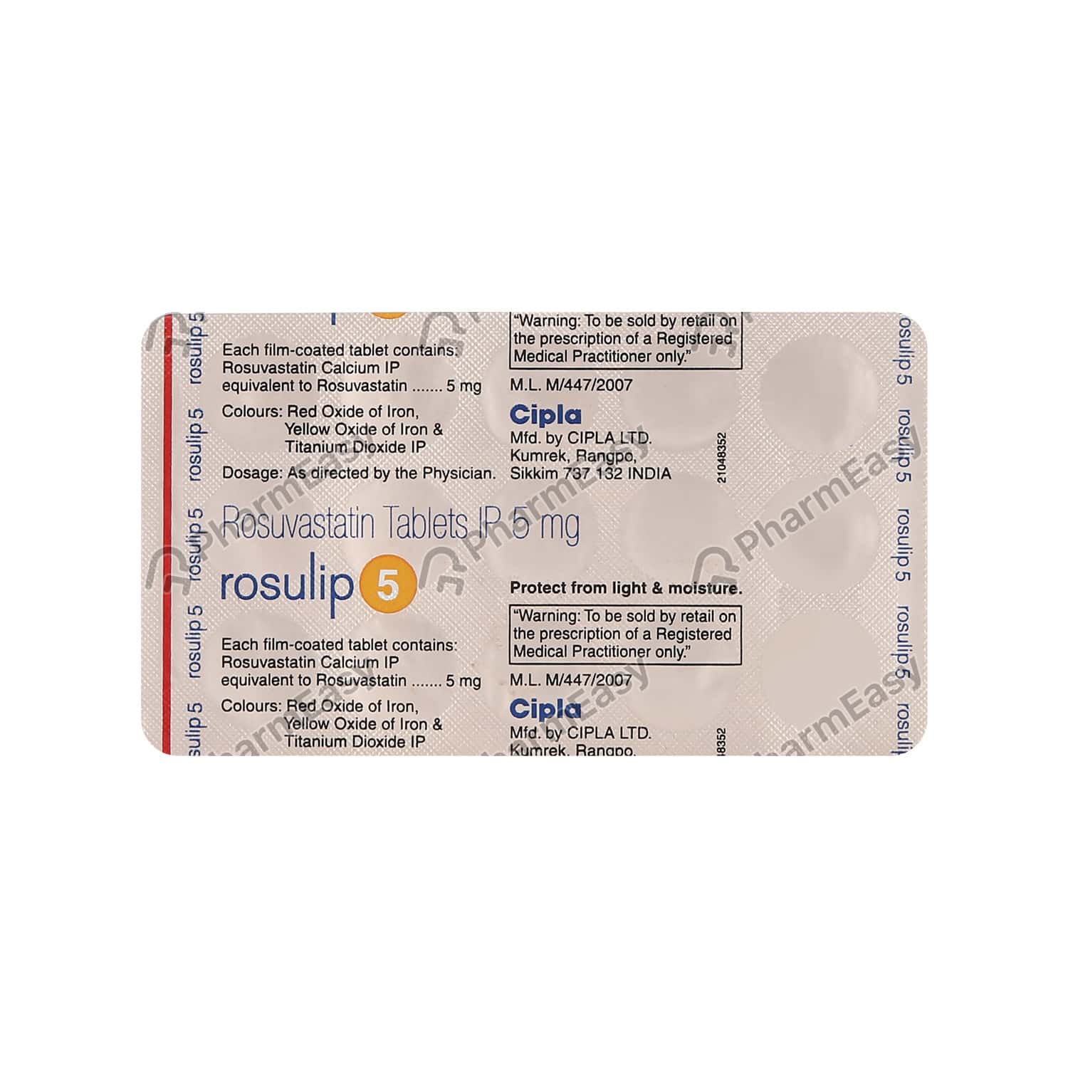 Rosulip 5 MG Tablet (15) - Uses, Side Effects, Dosage, Composition ...