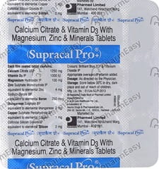 Buy Supracal Pro Plus Strip Of 15 Tablets Online at Flat 15% OFF ...