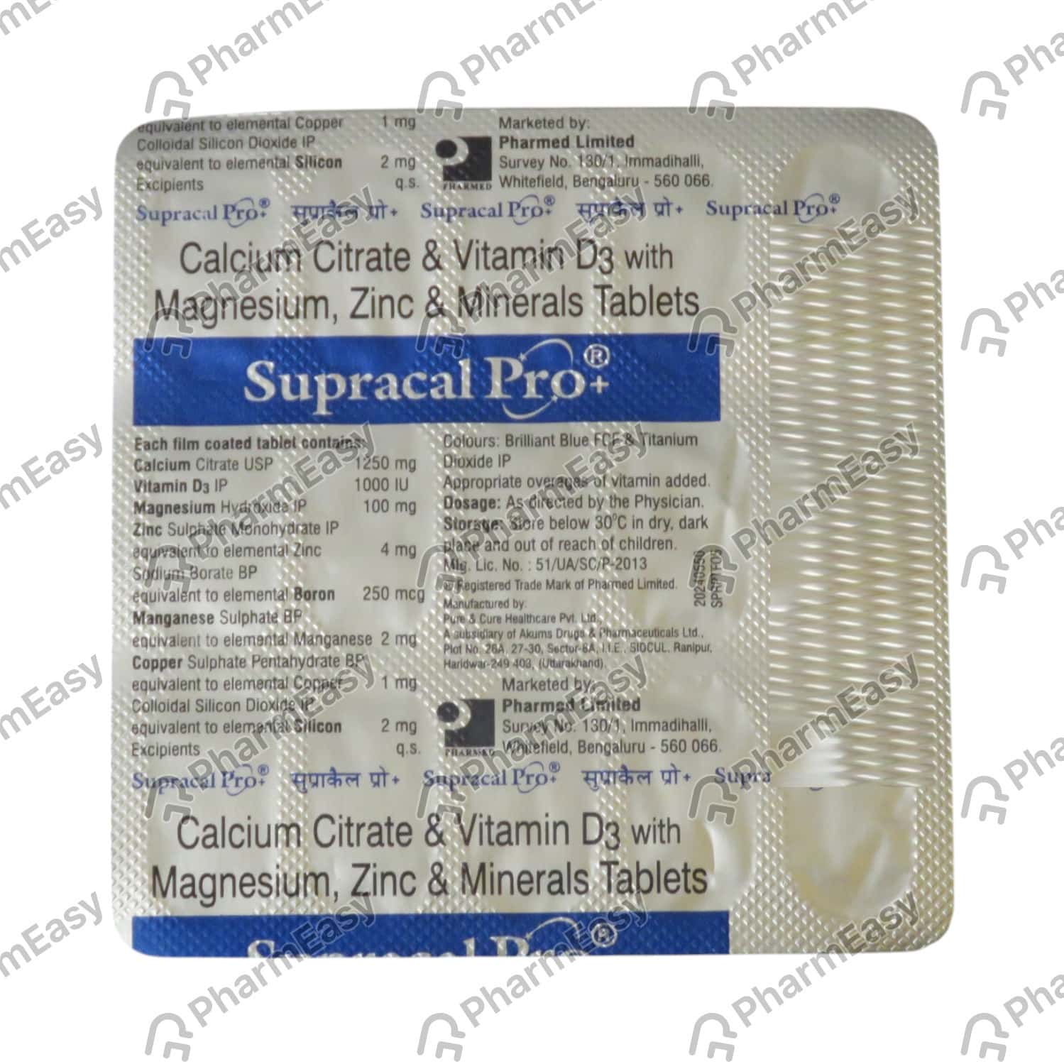 Supracal Pro Plus Strip Of 15 Tablets: Uses, Side Effects, Price ...