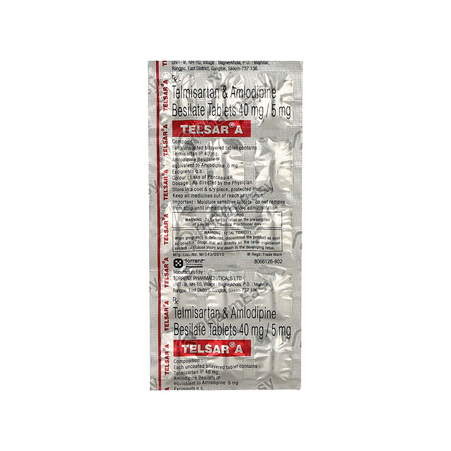 Buy Telsar A Strip Of 15 Tablets Online at Flat 18% OFF* | PharmEasy
