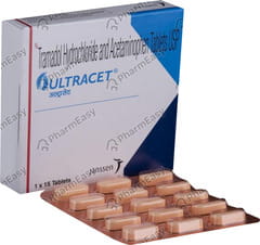 Ultracet Strip Of 15 Tablets: Uses, Side Effects, Price & Dosage ...