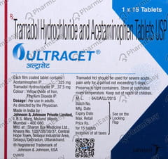 Ultracet Strip Of 15 Tablets: Uses, Side Effects, Price & Dosage ...