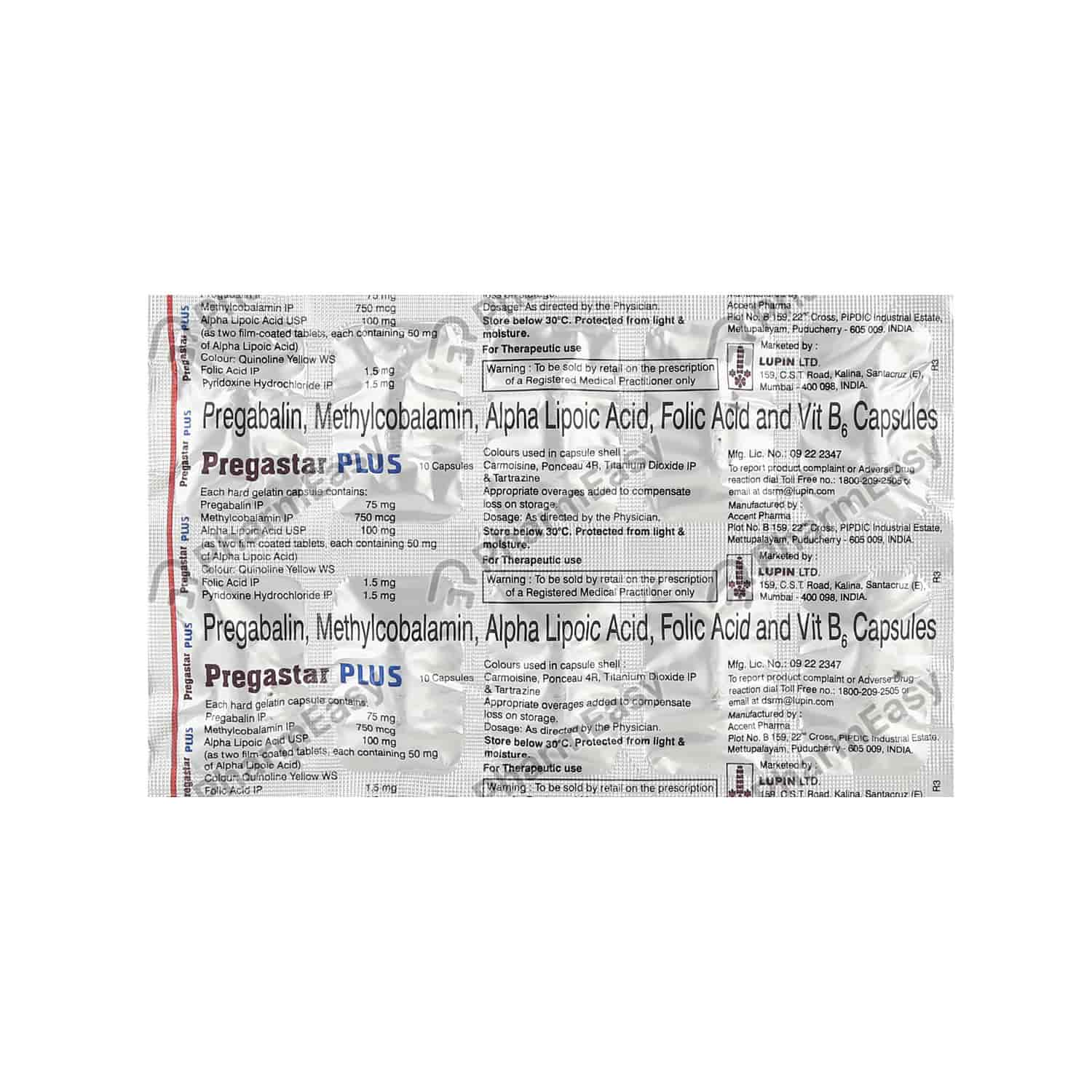 Buy Pregastar Plus Strip Of 10 Capsules Online at Flat 18% OFF* | PharmEasy