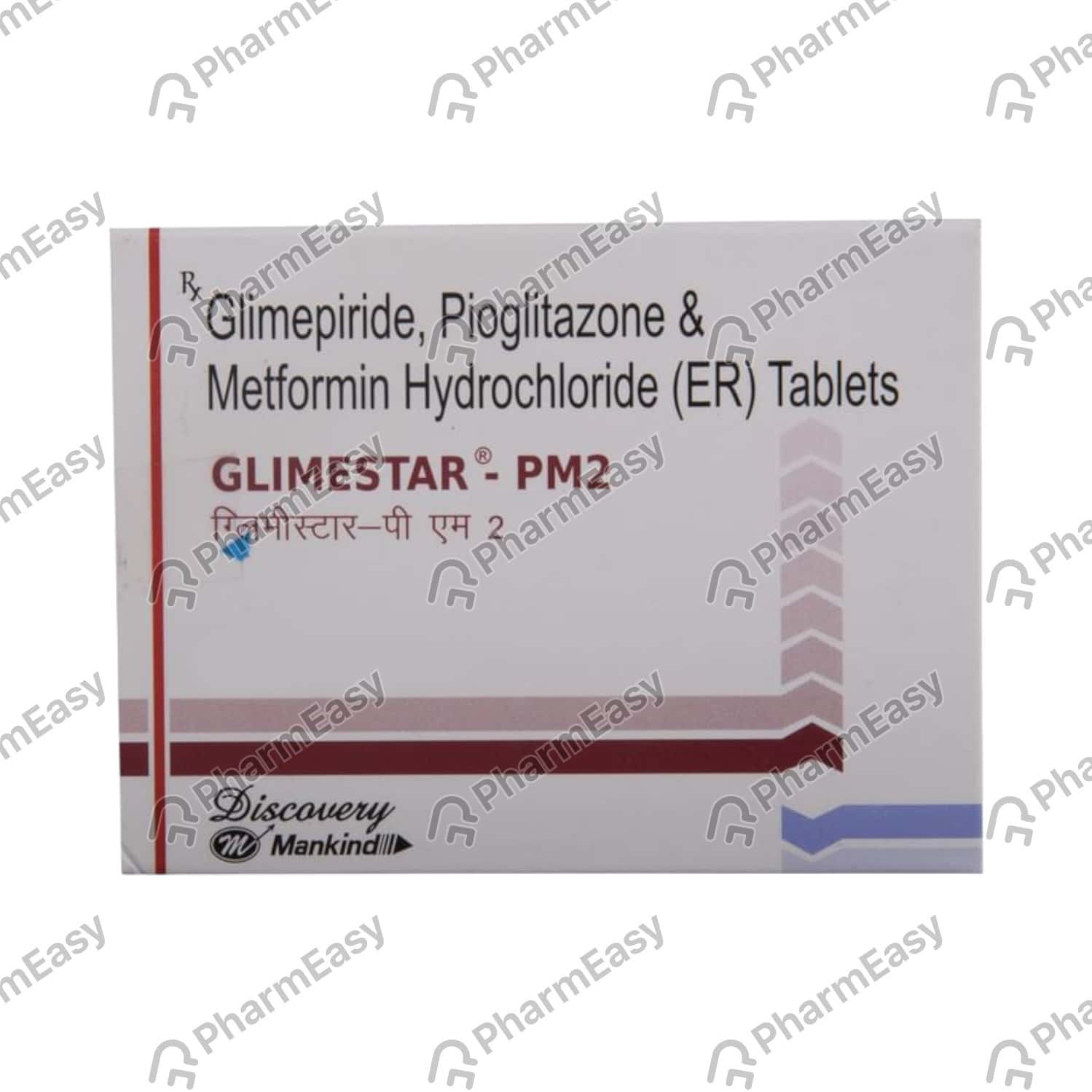 Glimestar Pm 2mg/500mg/15mg Strip Of 30 Tablets: Uses, Side Effects ...