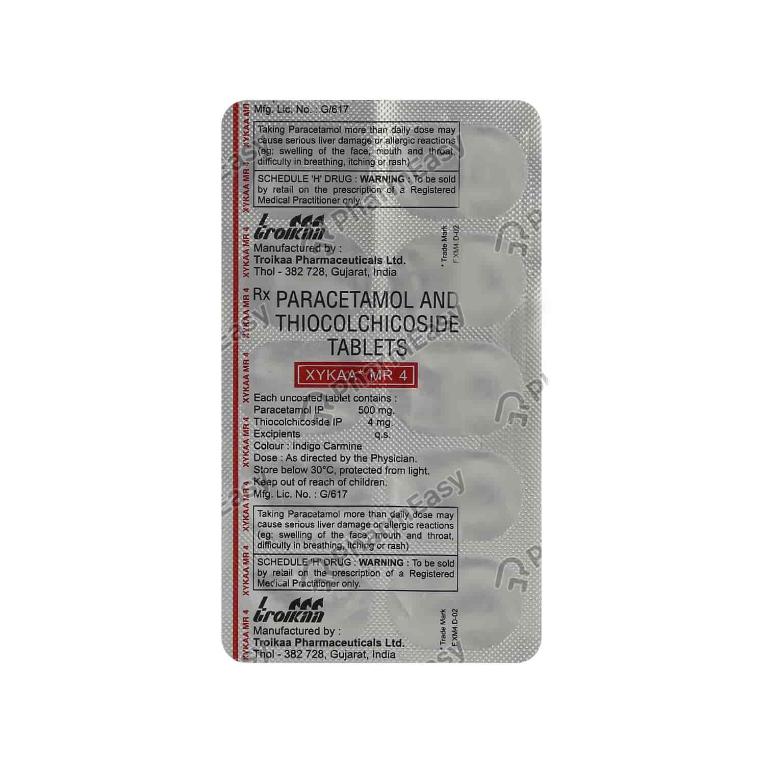 Buy Xykaa Mr 500mg/4mg Strip Of 10 Tablets Online at Flat 18% OFF ...