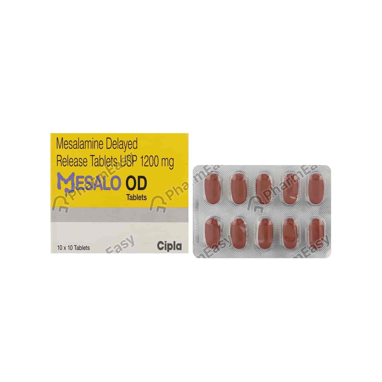 Buy Mesalo Od 1200mg Strip Of 10 Tablets Online at Flat 18% OFF ...