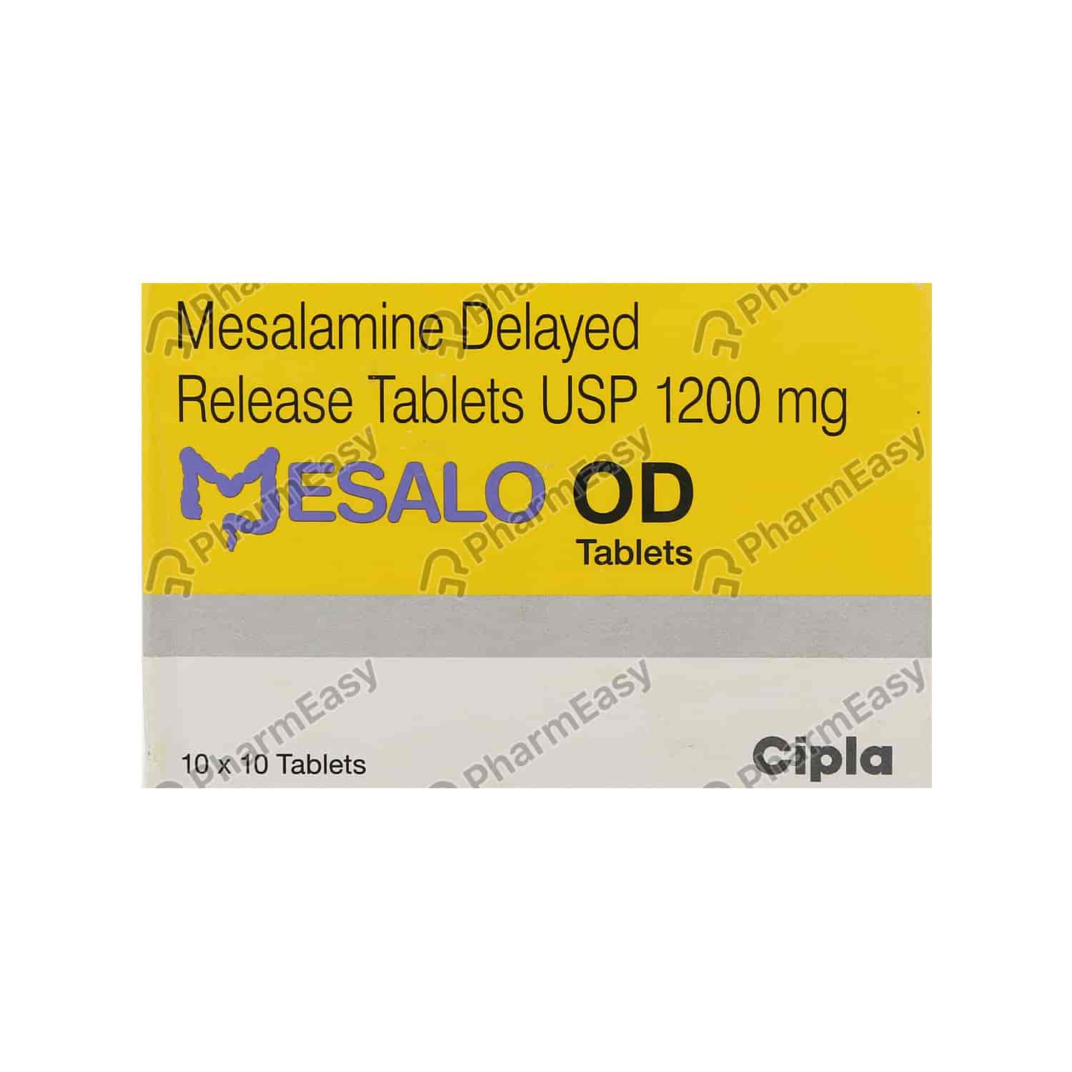 Buy Mesalo Od 1200mg Strip Of 10 Tablets Online at Flat 18% OFF ...