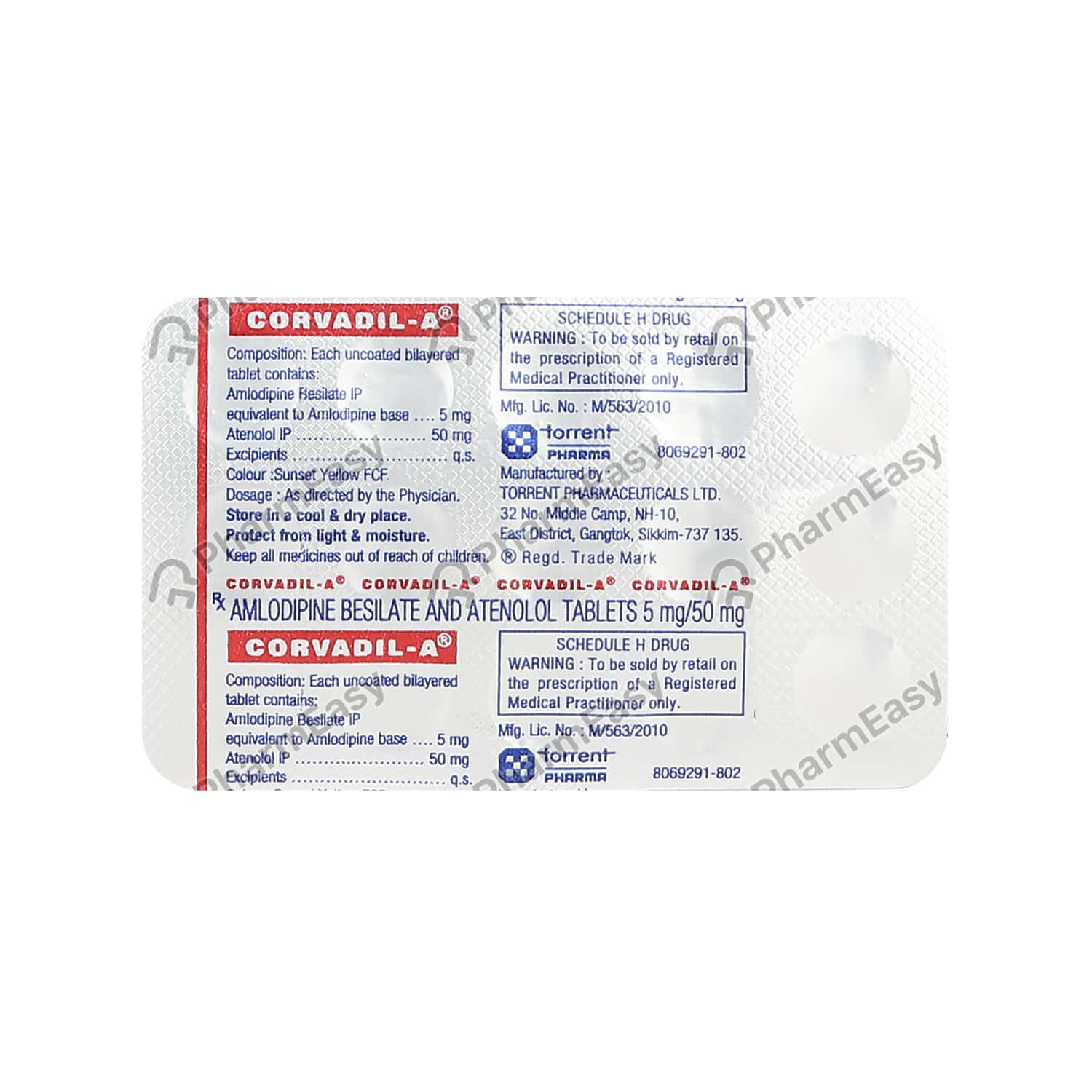 Buy Corvadil A Strip Of 15 Tablets Online at Flat 18% OFF* | PharmEasy